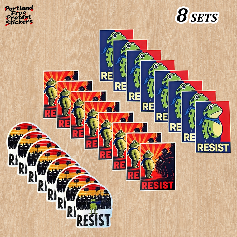 Portland Frog Protest Stickers – Purelumes